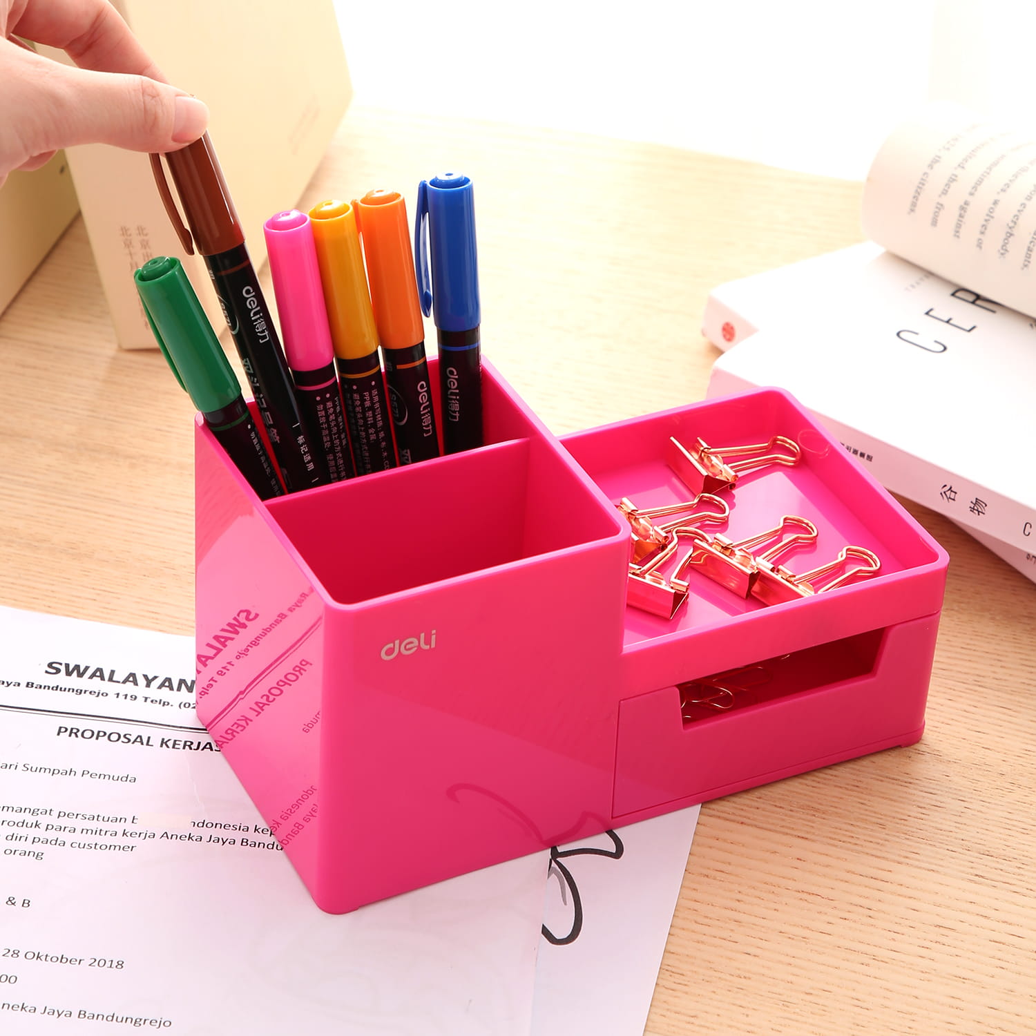 Desk Organizer Green